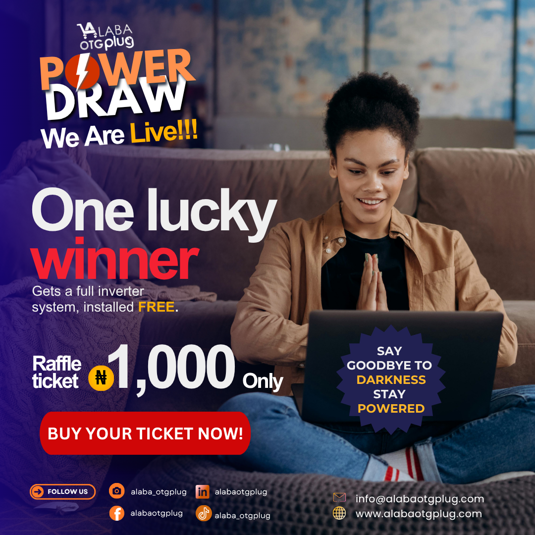 Power Draw Raffle – Win a Full Inverter System | Alaba OTG Plug